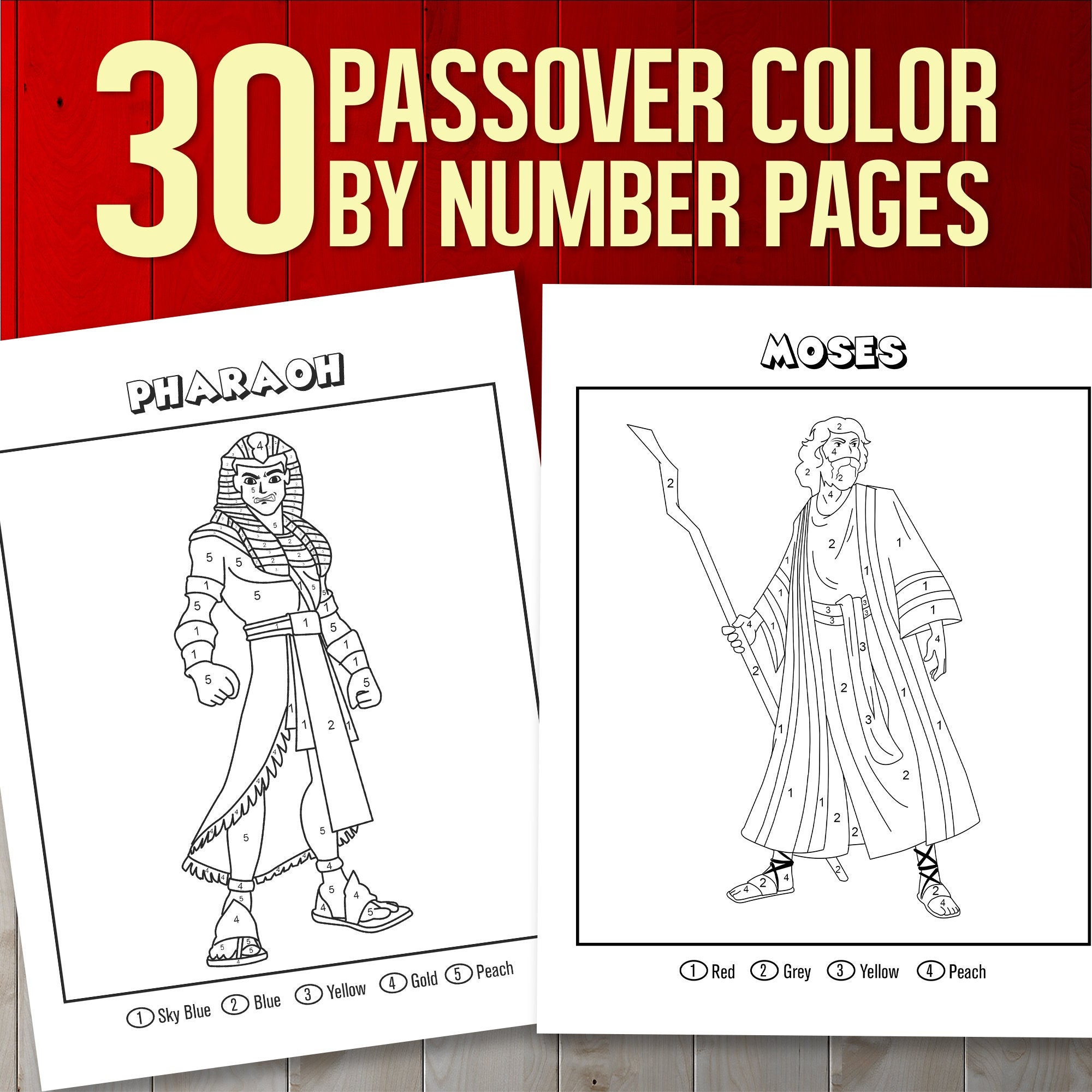 Moses Passover Coloring Pages