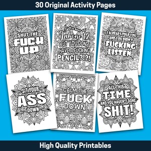 BEST VALUE 30 Shut It How Teachers Swear at School: Funny Coloring Book ...