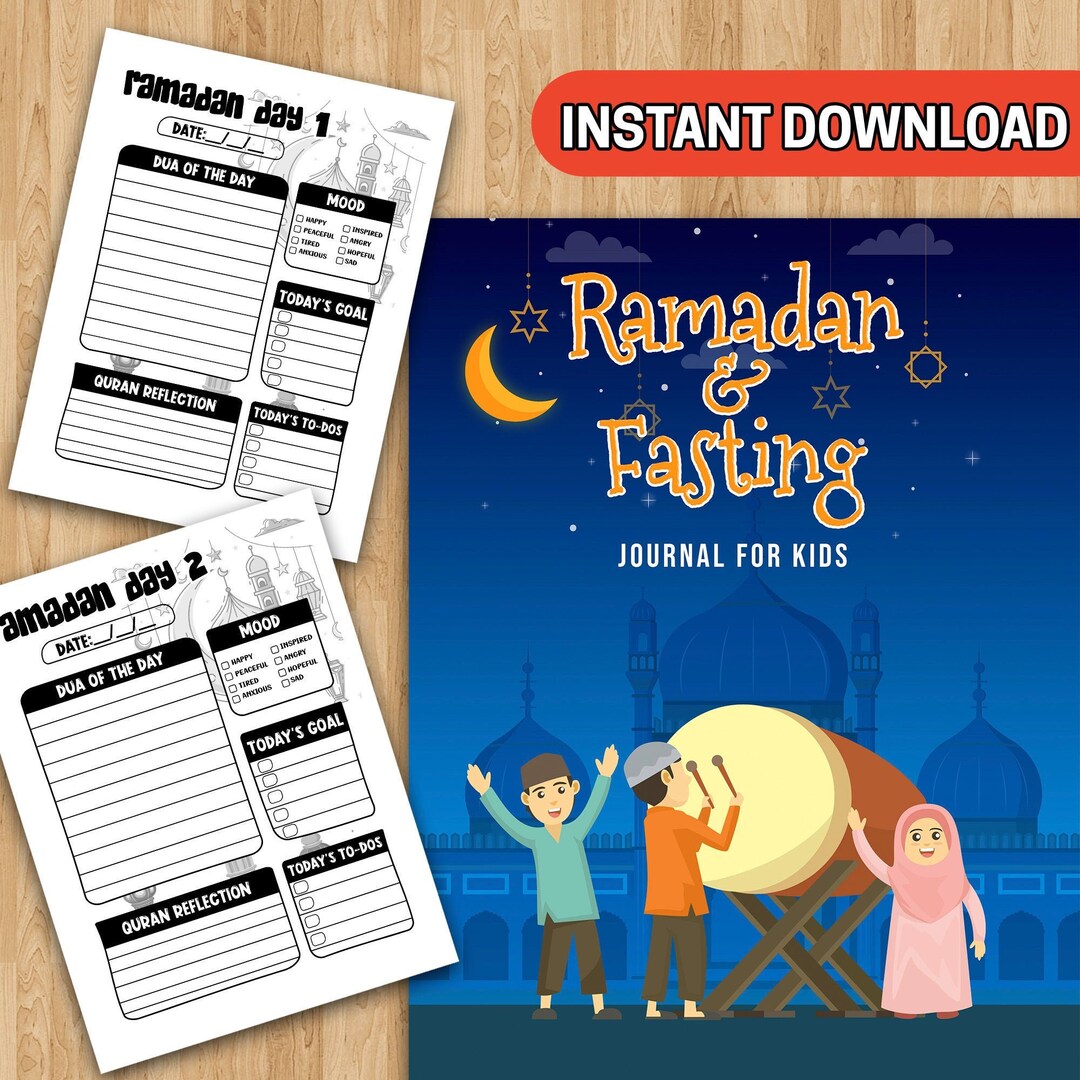 BEST VALUE Ramadan & Fasting Journal for Kids - A Guided Notebook of ...