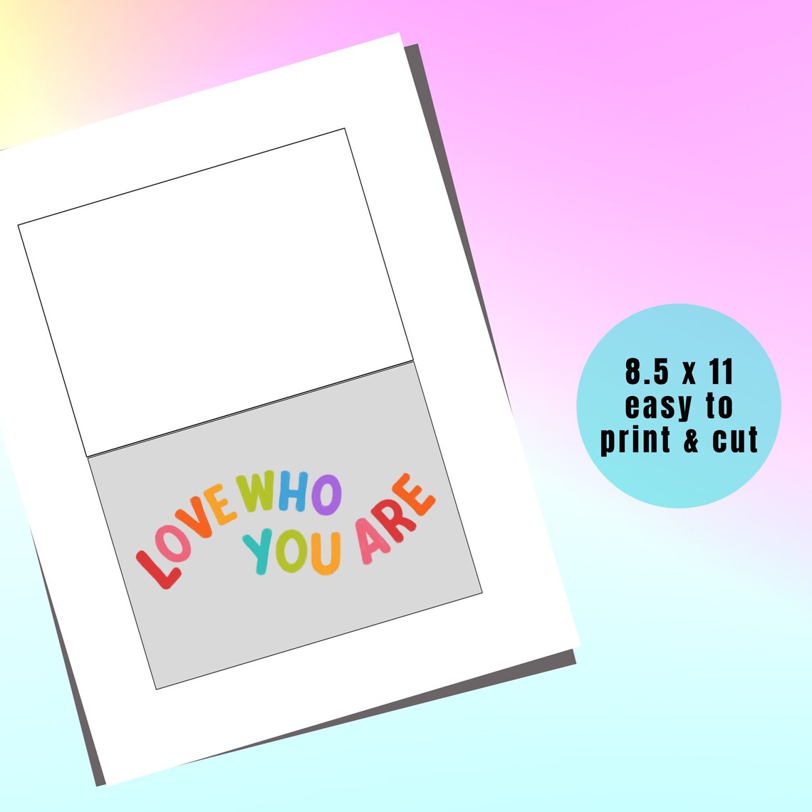 BEST VALUE Happy Pride Month Greeting Card Printable Instant Download ...