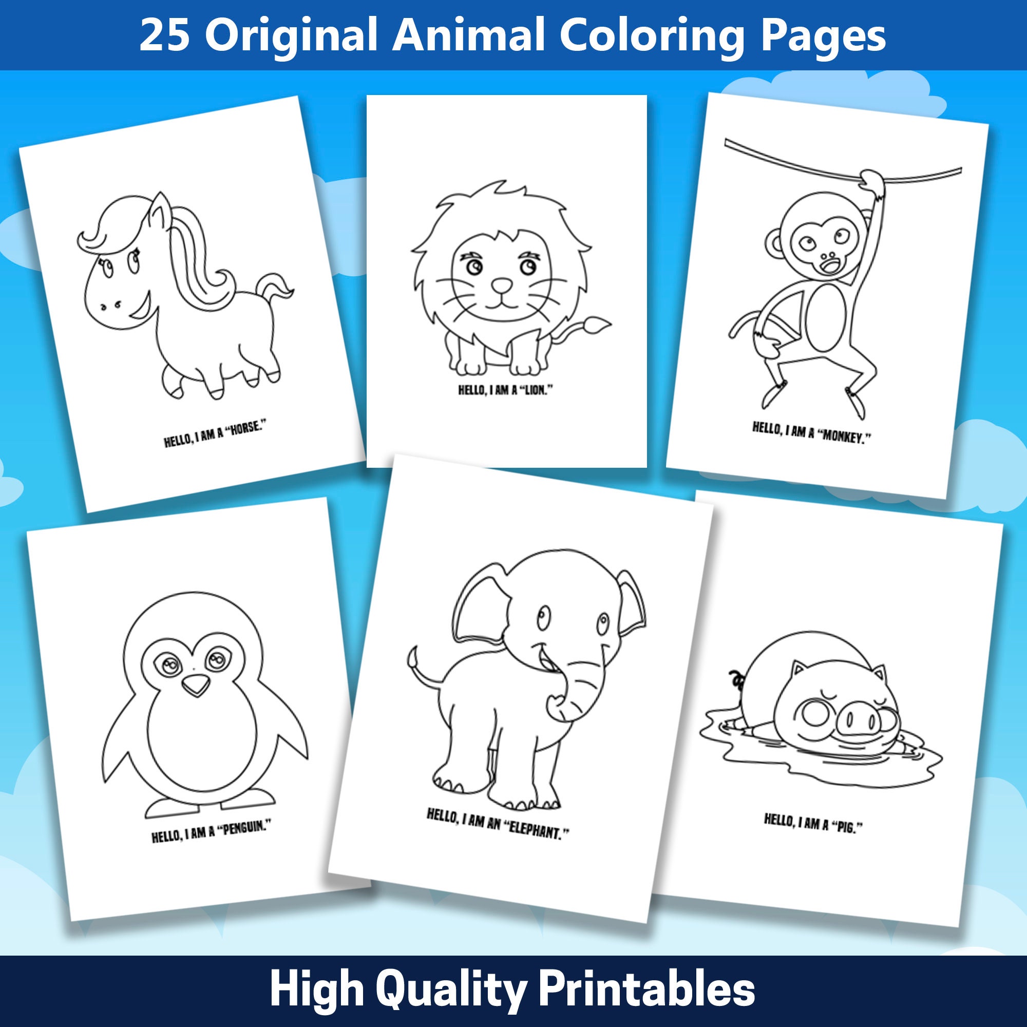 25 First Word Flash Card Coloring Pages Giant Printable - Etsy