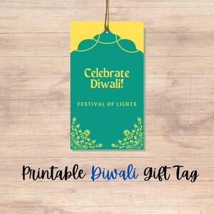 BEST VALUE Printable Diwali Gift Tag - Instant Download Happy Diwali ...
