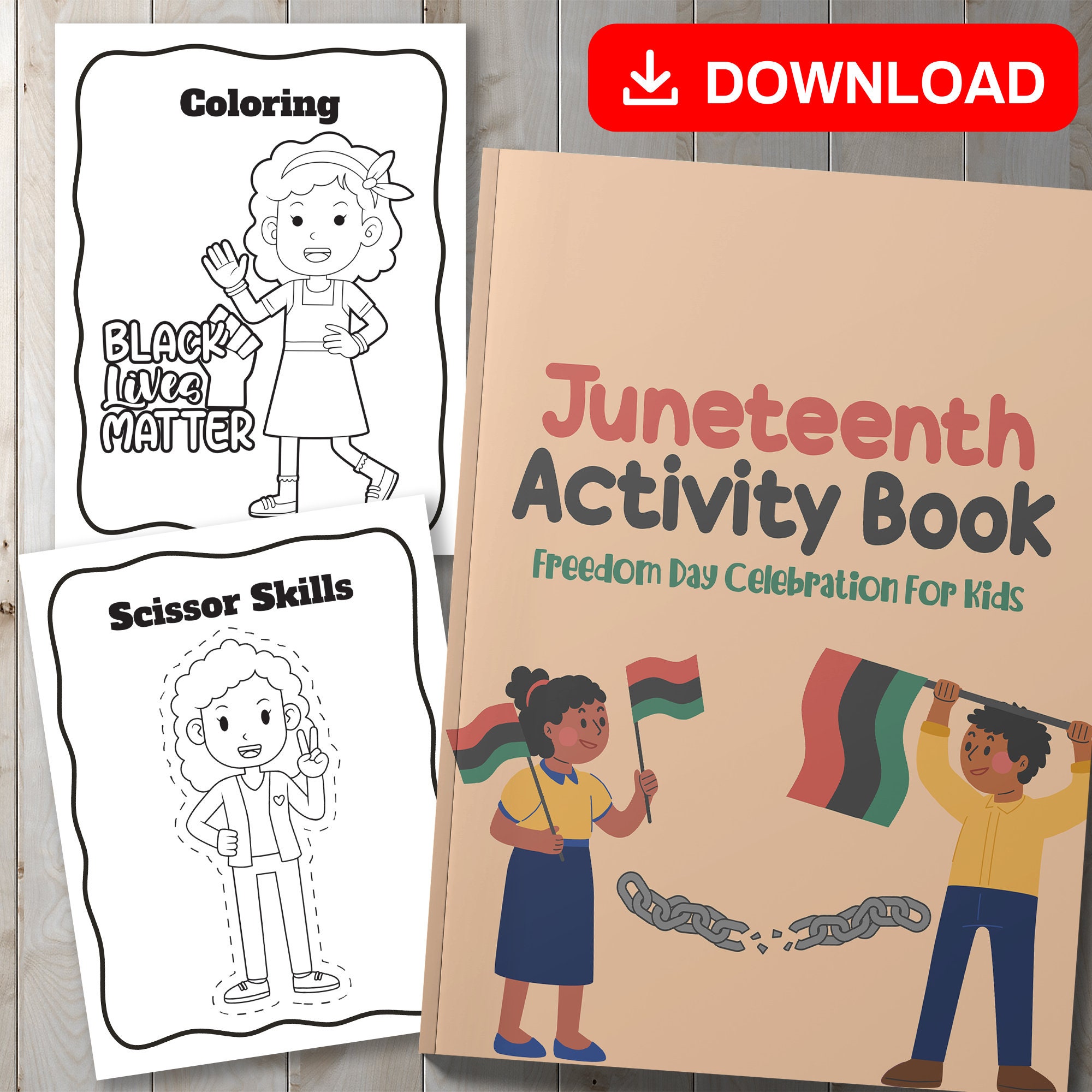 BEST VALUE Juneteenth Activity Book Instant Download Happy Freedom Day ...