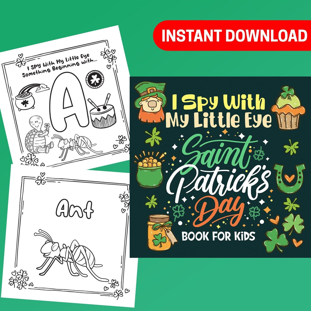 BEST VALUE I Spy With My Little Eye Saint Patrick's Day Book for Kids ...