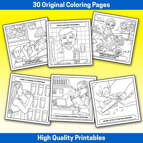 Live Healthy Coloring Pages