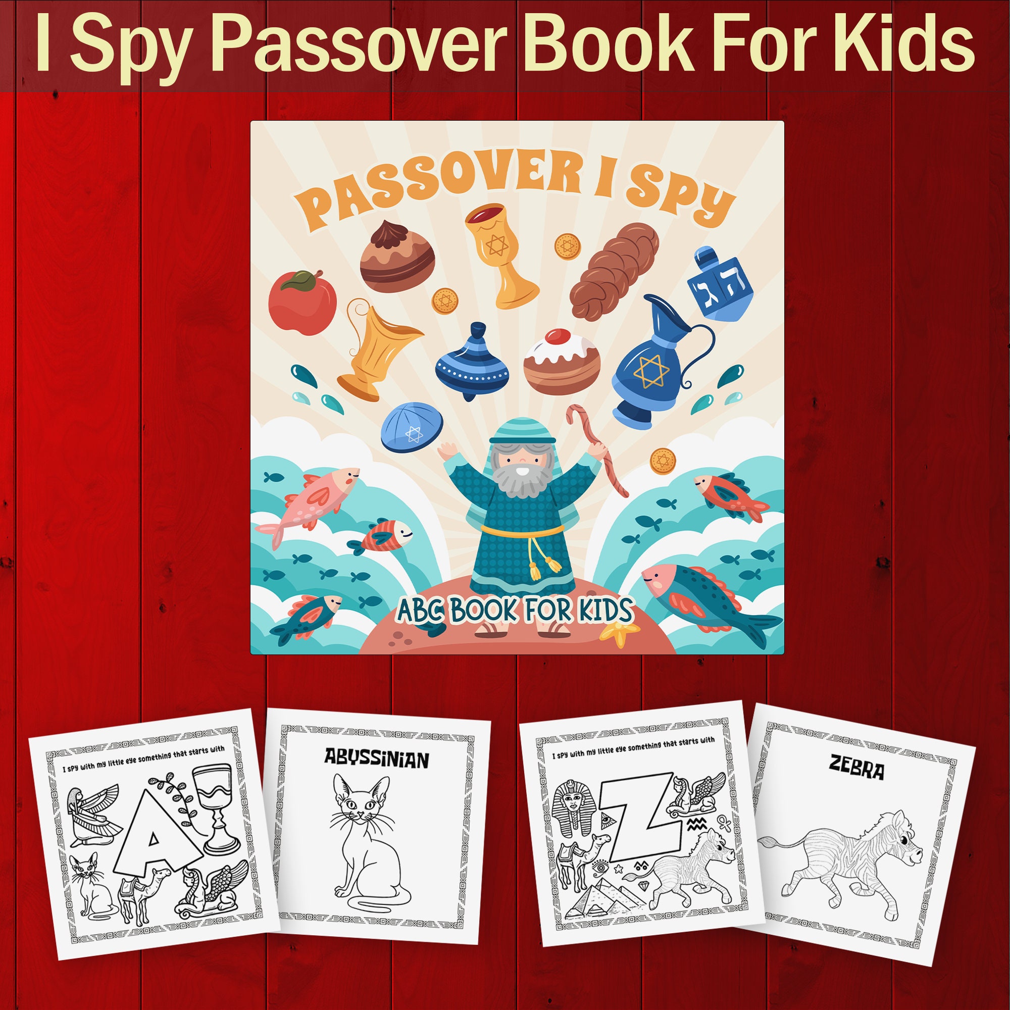 BEST VALUE Passover I Spy ABC Book for Kids Instant Download ...