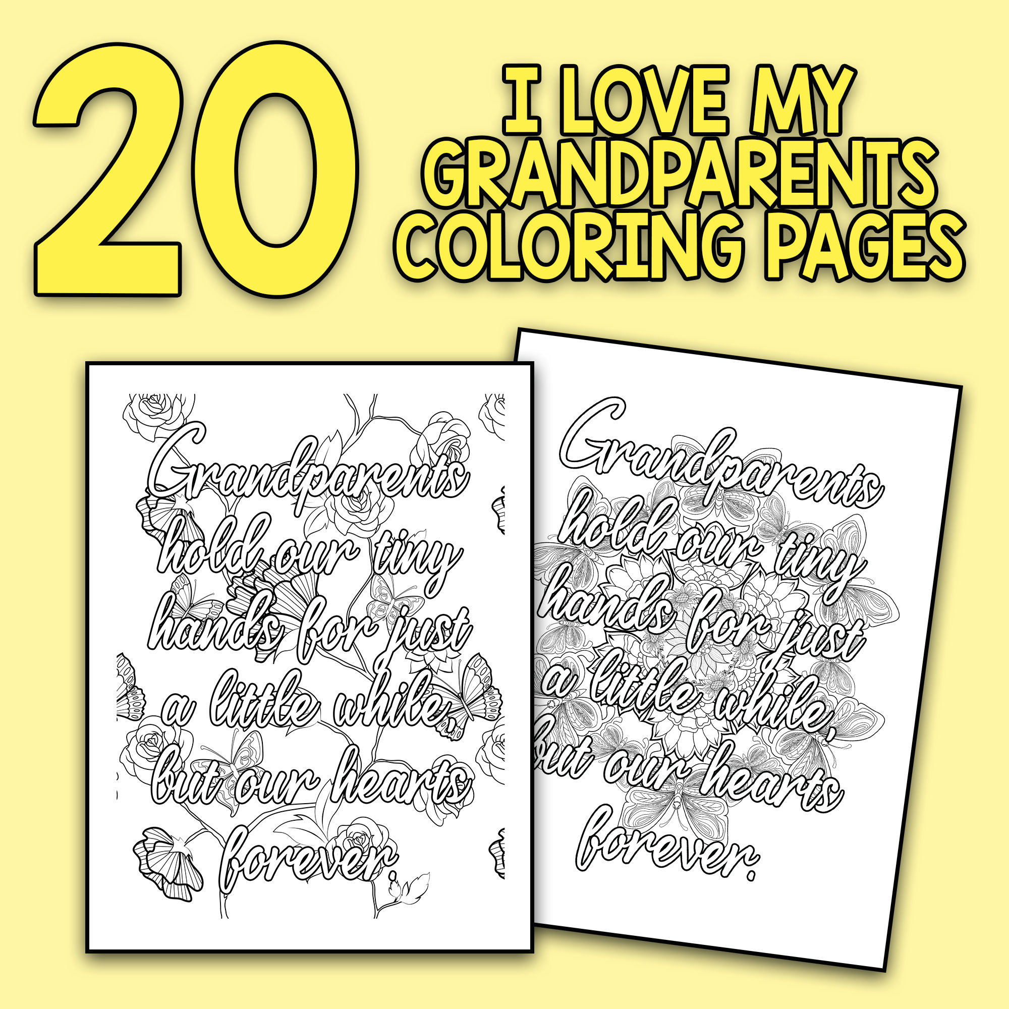 BEST VALUE 20 Printable Coloring Pages I Love My Grandparents Gifts ...