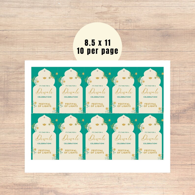 BEST VALUE Printable Diwali Gift Tag - Instant Download Happy Diwali ...