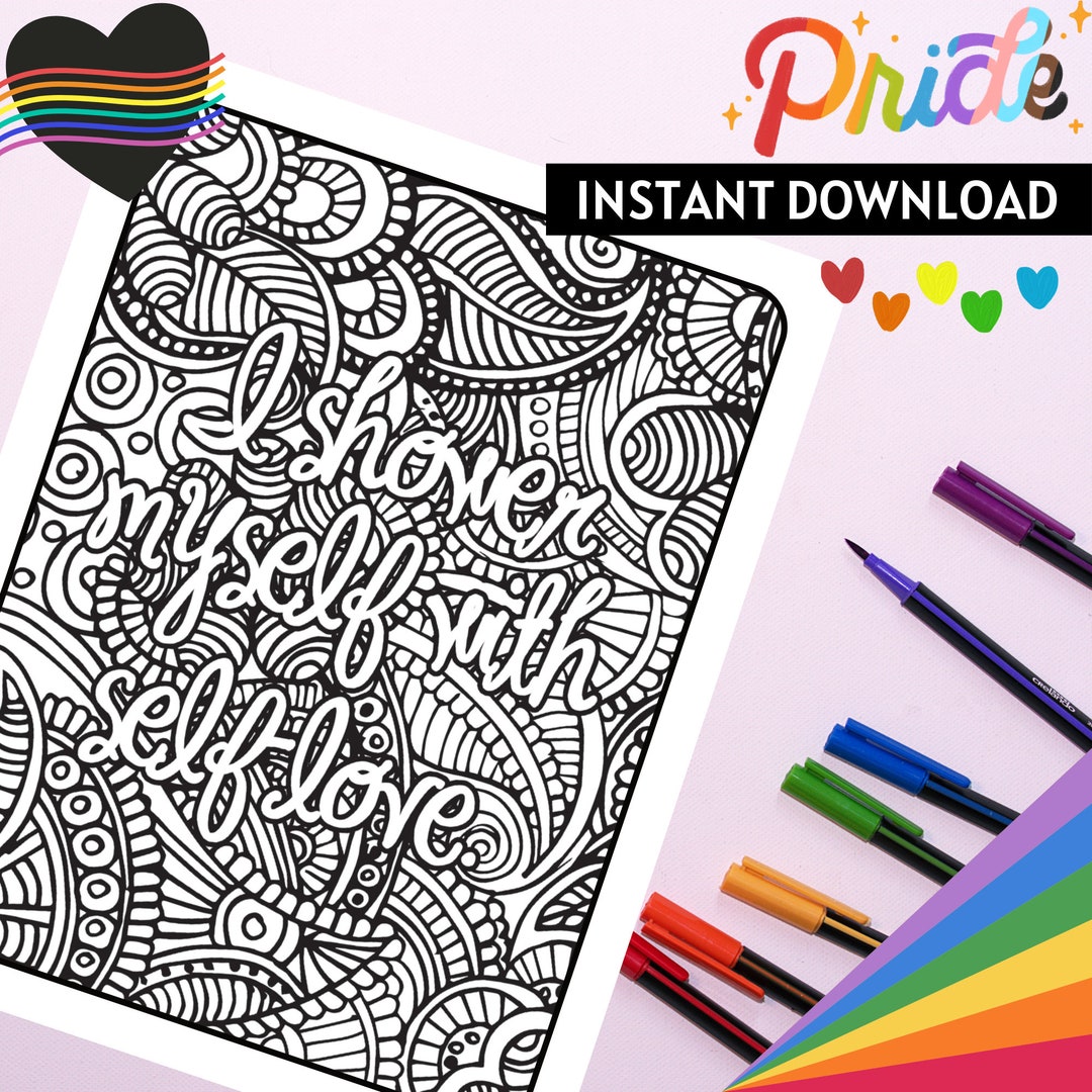 BEST VALUE Pride Month Coloring Page for LGBTQ Instant Download ...
