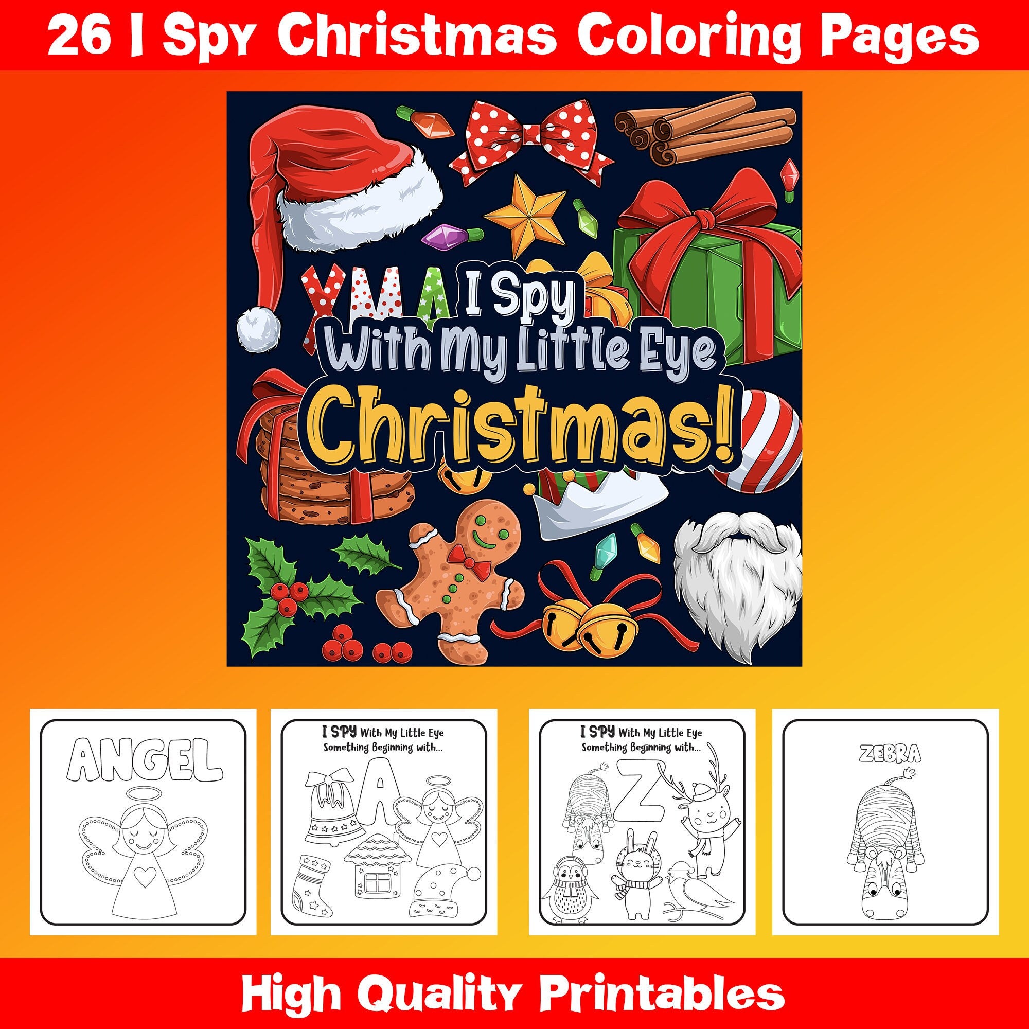 BEST VALUE I Spy With My Little Eye Christmas Instant - Etsy