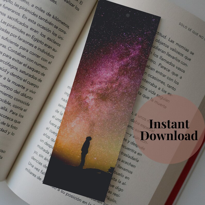 BEST VALUE Printable Bookmarks Set of 3 Galaxy Bookmark Designs Instant ...