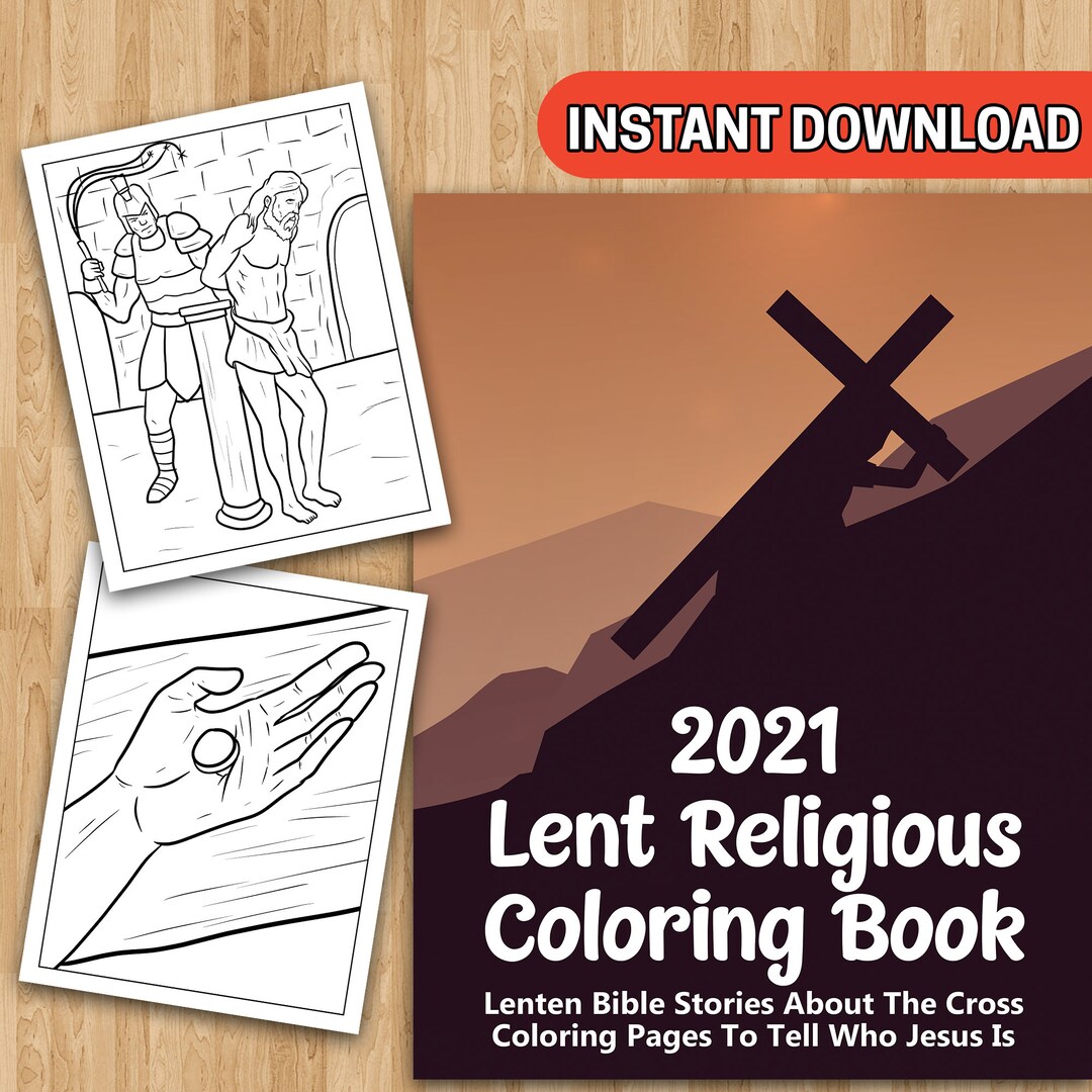 BEST VALUE 25 2021 Lent Religous Coloring Book - Instant Download ...