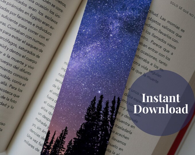 BEST VALUE Printable Bookmarks Set of 3 Galaxy Bookmark - Etsy