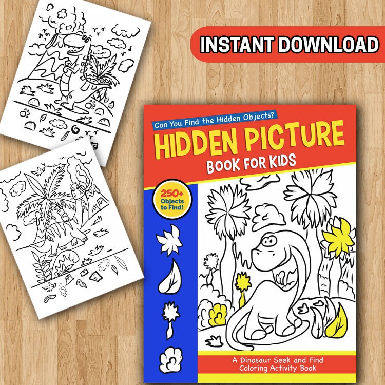 BEST VALUE 30 Hidden Dinosaur Coloring Pages: A Seek and Find Dinosaur ...