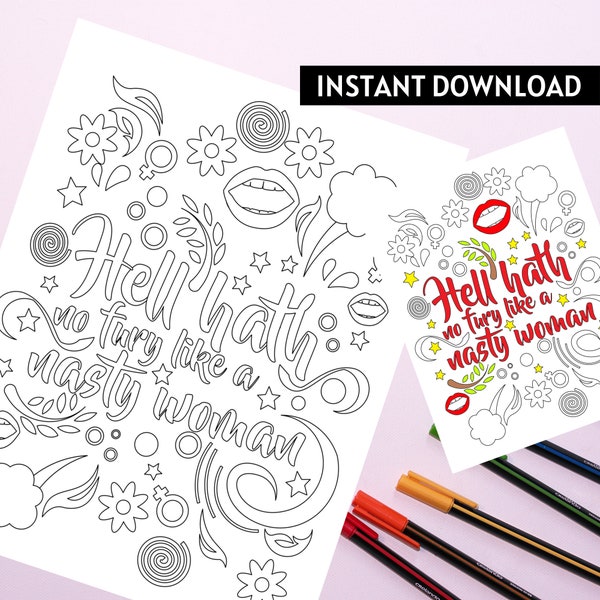 Feminist Coloring Book - Etsy