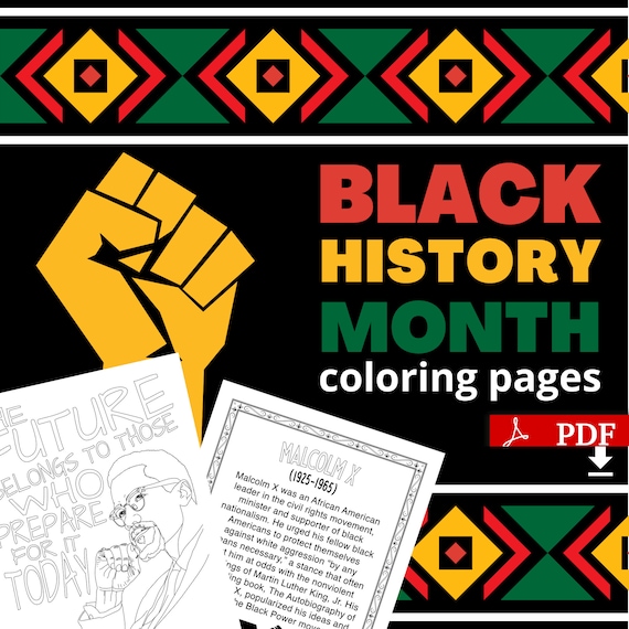 Malcolm X Coloring Pages