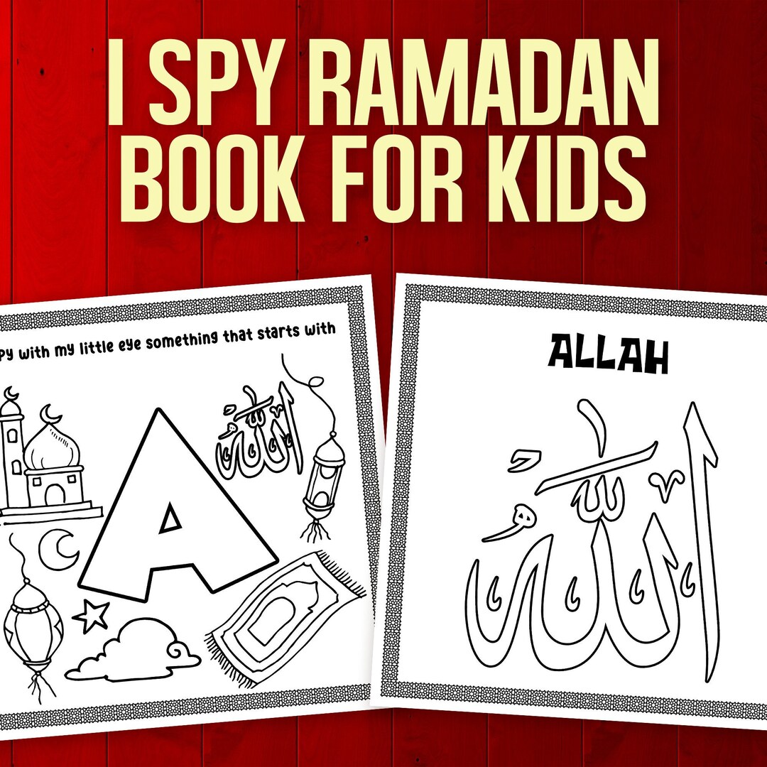 BEST VALUE! I Spy Ramadan Activity Book for Kids Ages 4-8 - Instant ...