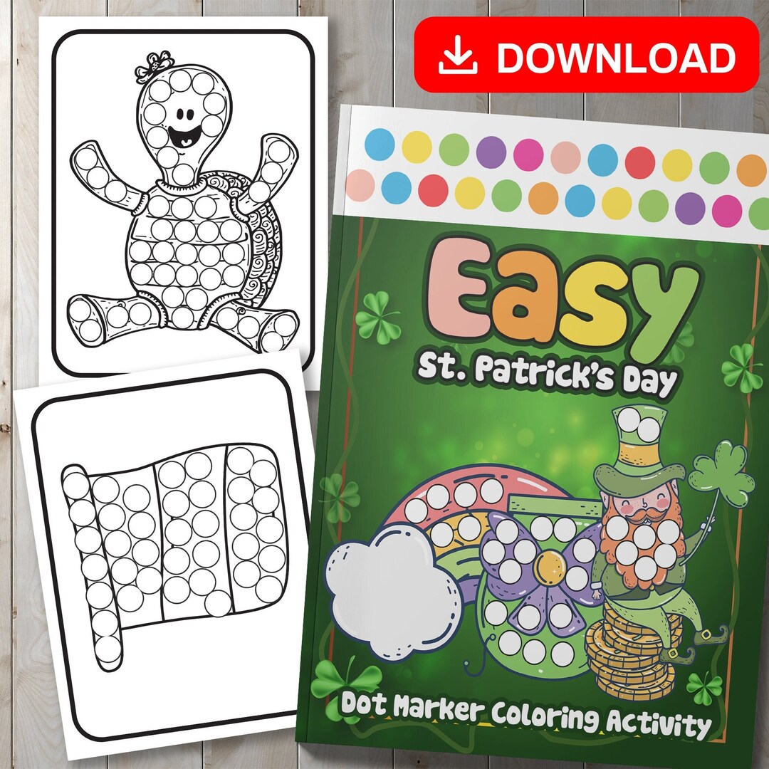 BEST VALUE Easy St. Patrick's Day Dot Marker Coloring Activity ...