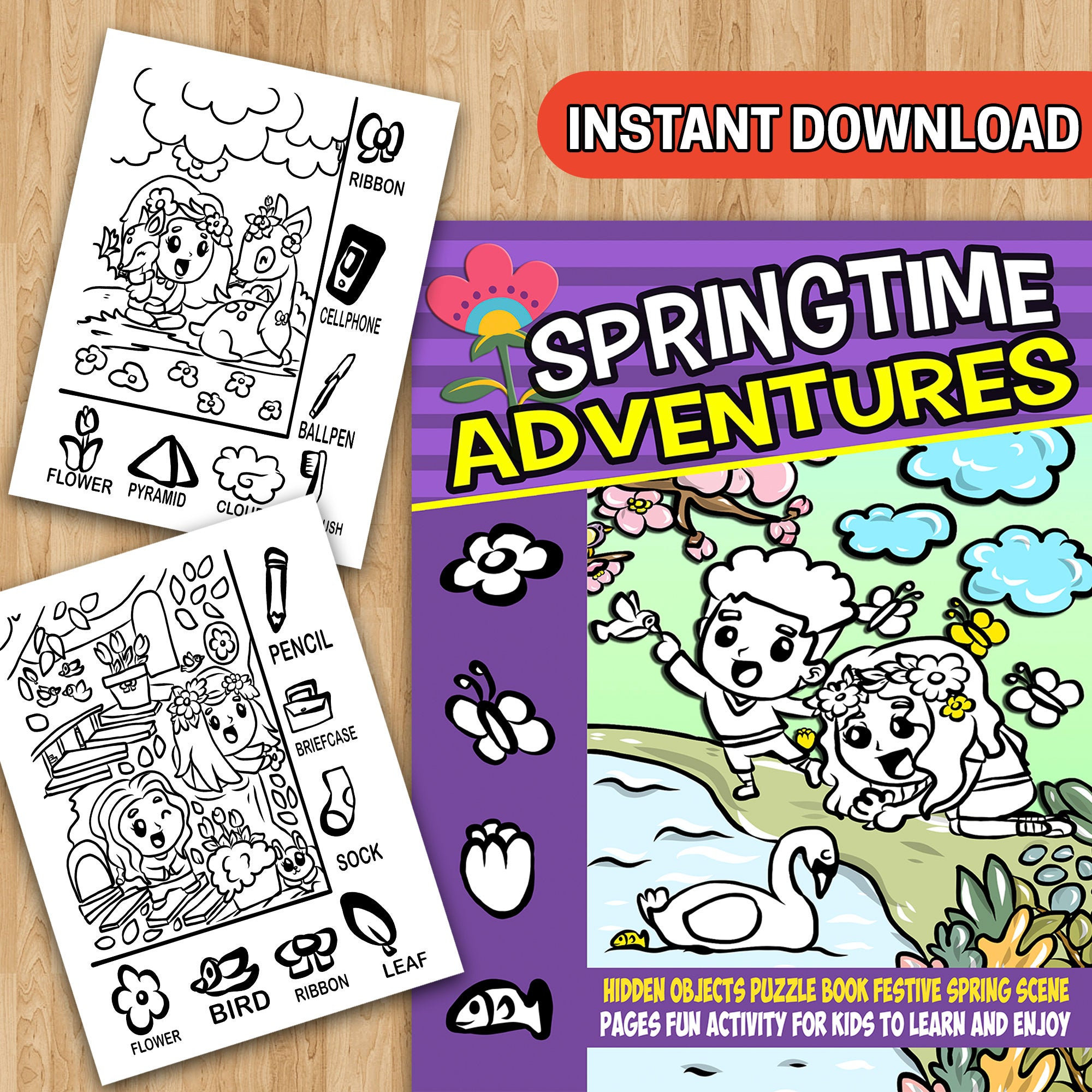 Spring Hidden Pictures For Kids