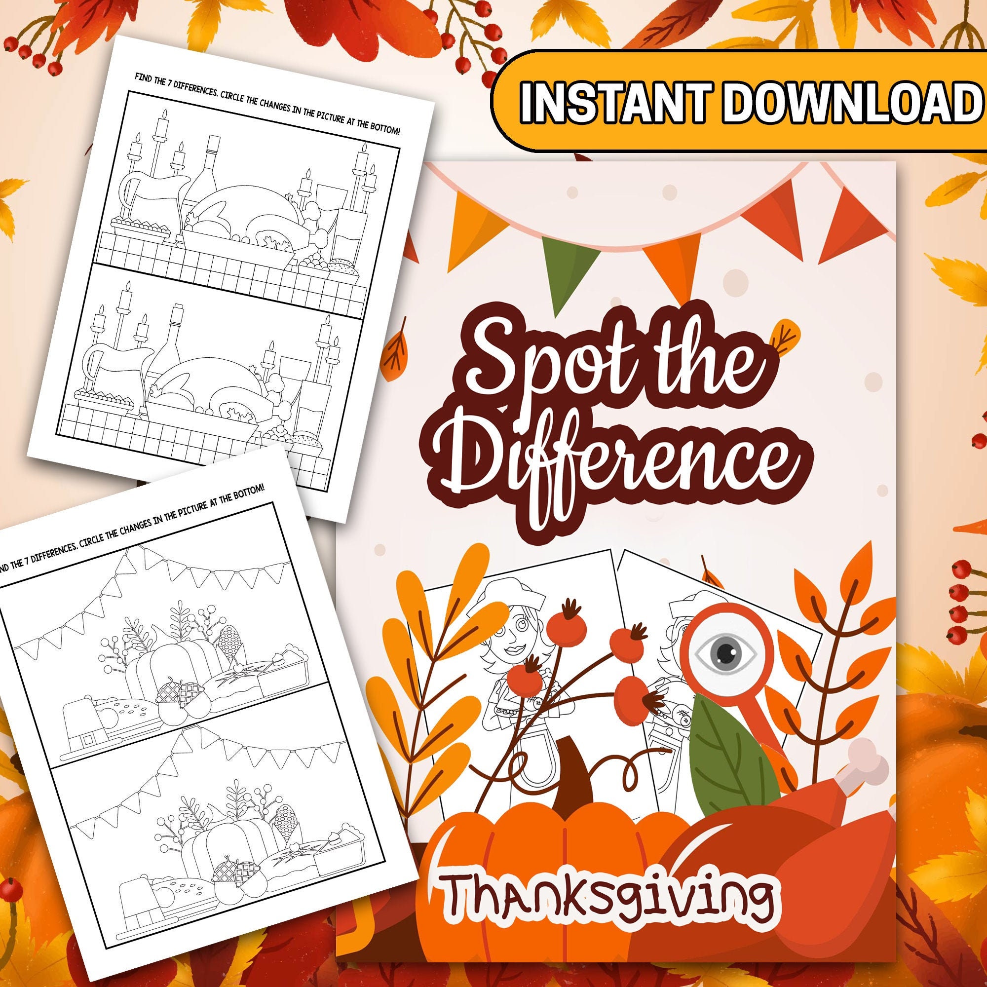 Thanksgiving Find The Difference