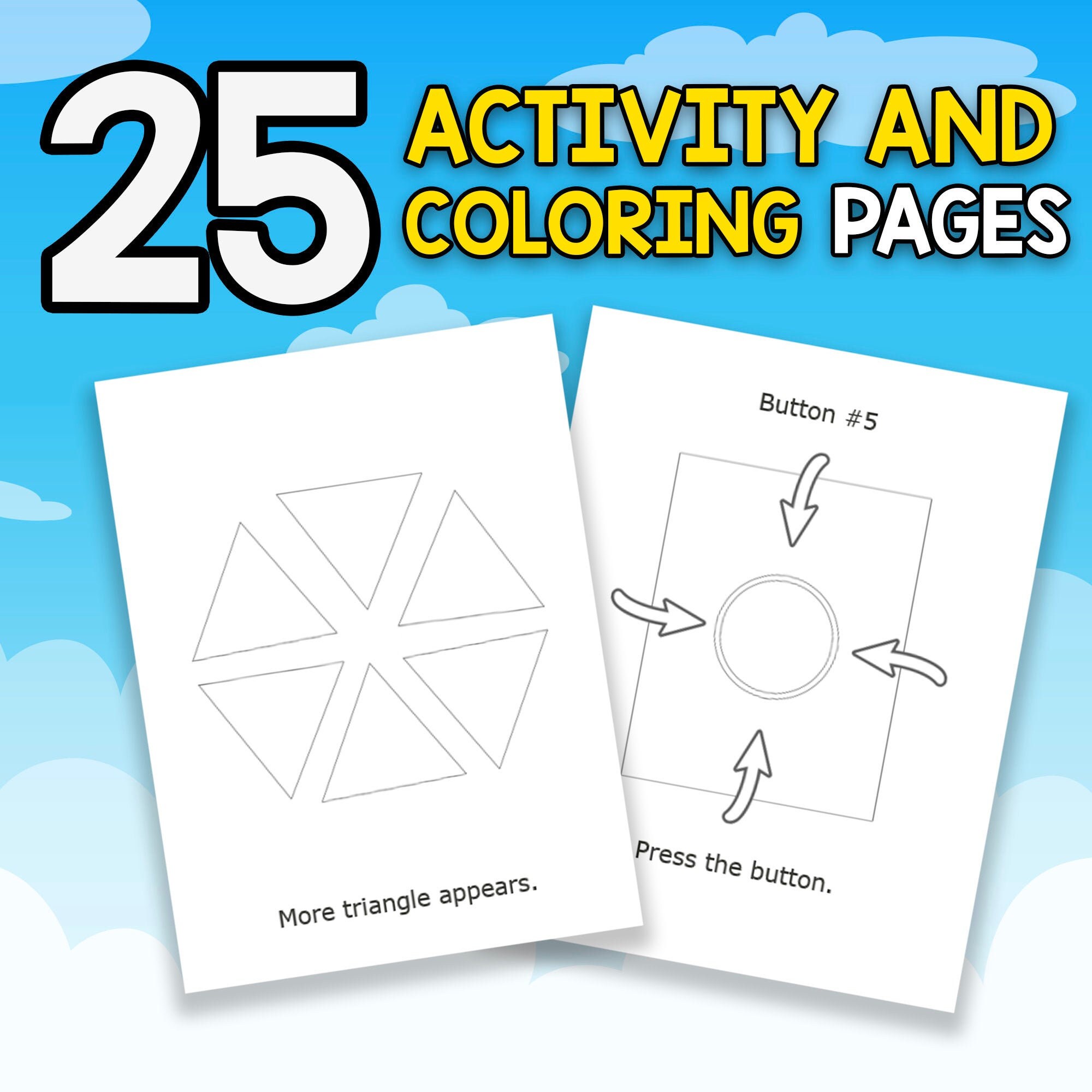 25 Interactive Activity and Coloring Pages - Giant Printable Should I ...