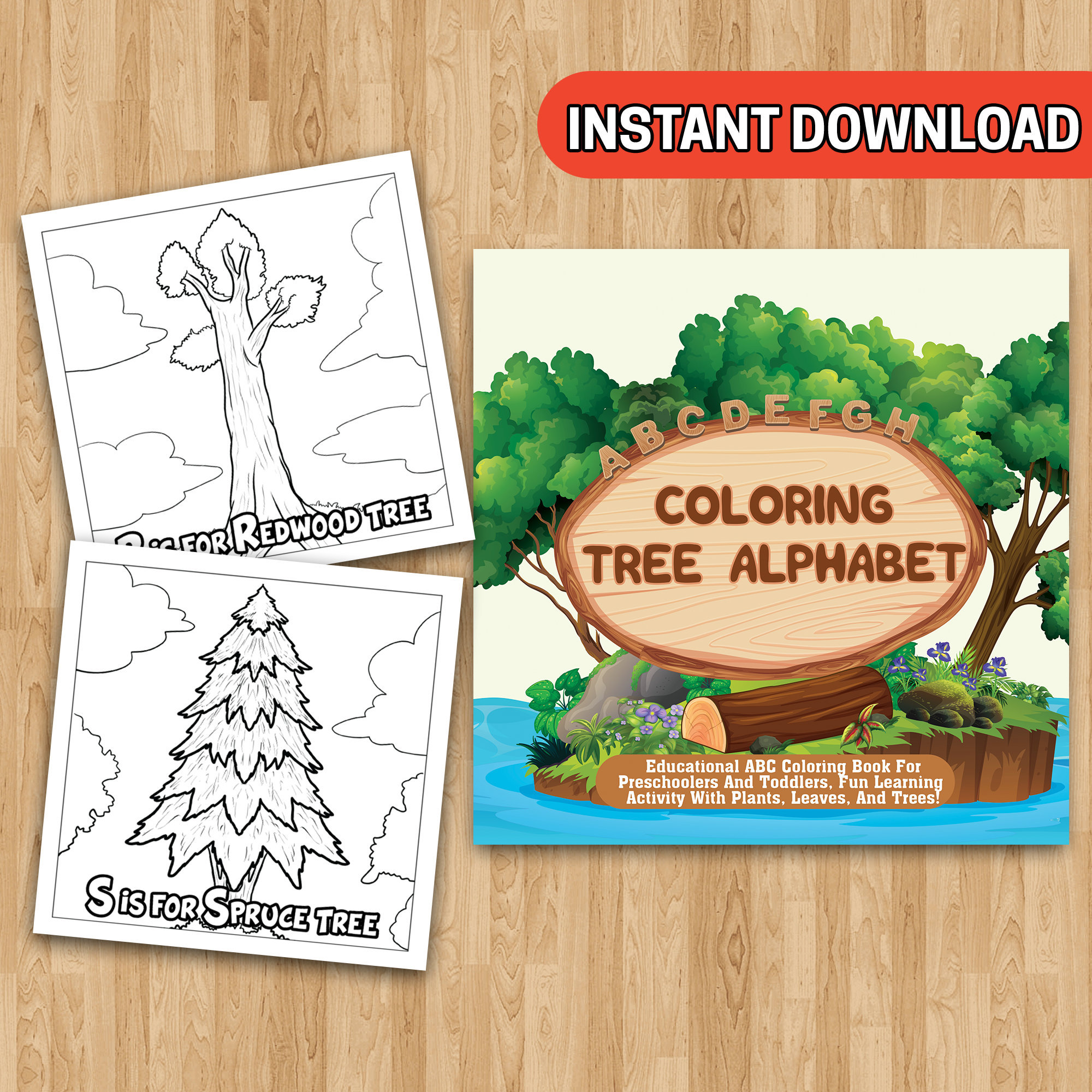 Spruce Tree Coloring Page