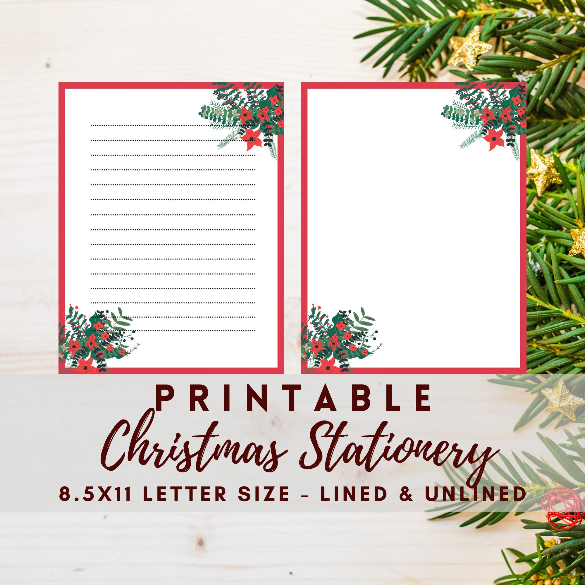 Christmas Letter Stationery