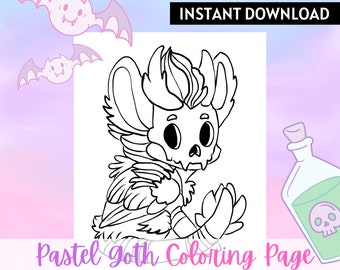 Satanic Coloring Page - Etsy