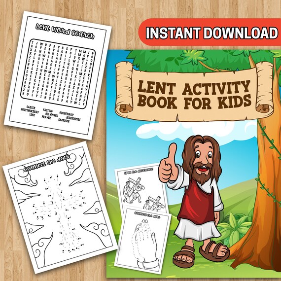 BEST VALUE 40 Lent Activity Book for Kids Instant Download | Etsy