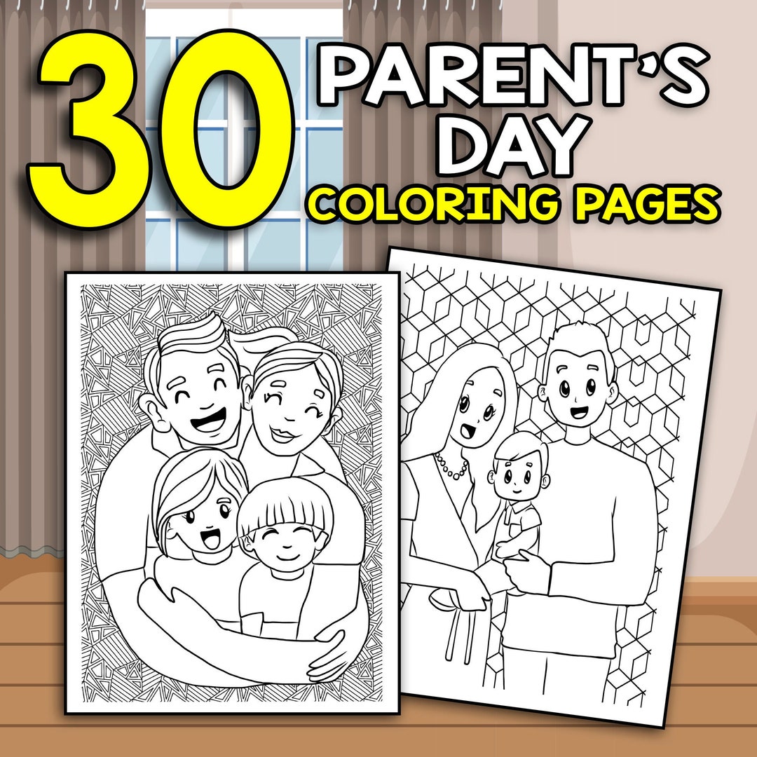 BEST VALUE Parent's Day Coloring Book - Instant Download Inspiring ...