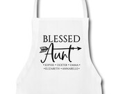 Personalized Aunt Apron Blessed Aunt Apron With Niece and | Etsy