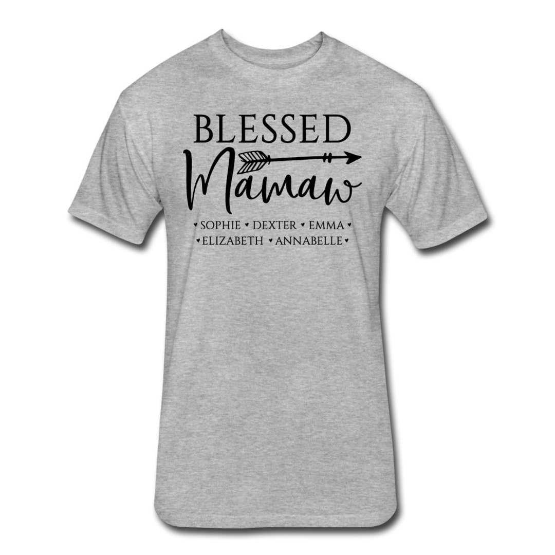 Personalized Mamaw Shirt - Blessed Mamaw Shirt With Grandchildren's ...