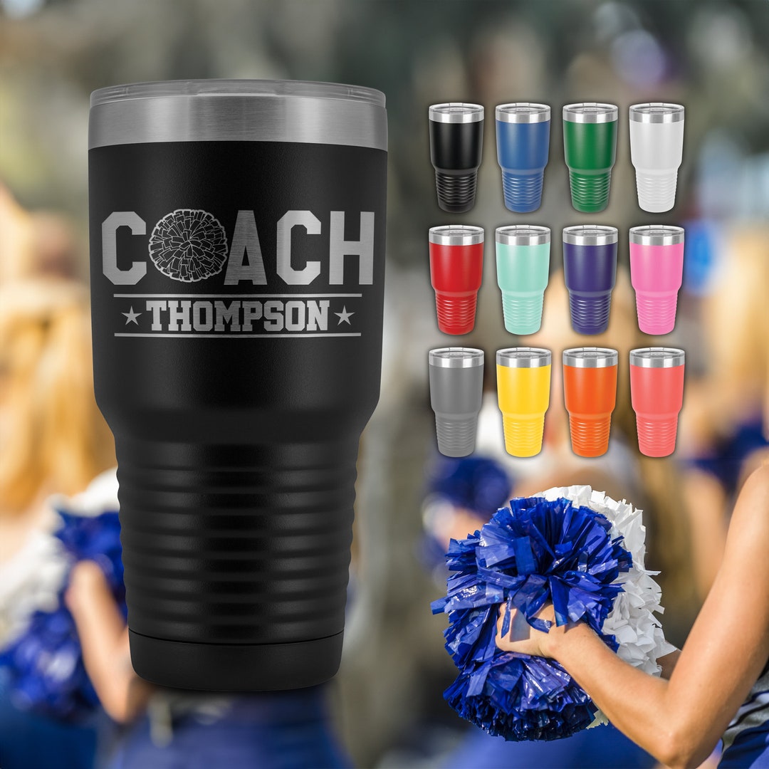 Personalized Cheer Coach Tumbler Cup - Personalized Cheer Coach Gift ...