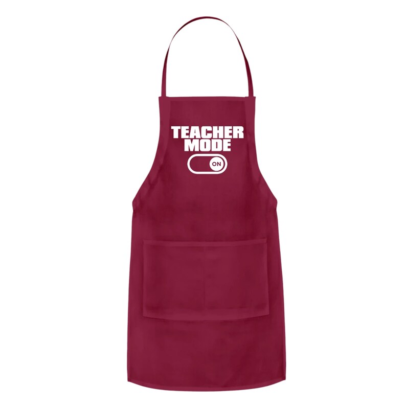 Teacher Mode On Apron Teacher Mode Apron Teacher Apron | Etsy