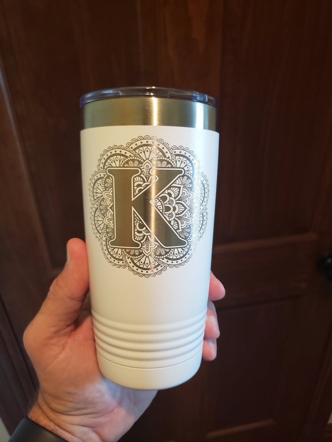 Personalized Tumbler With Initial Personalized Travel Mug With Initial ...