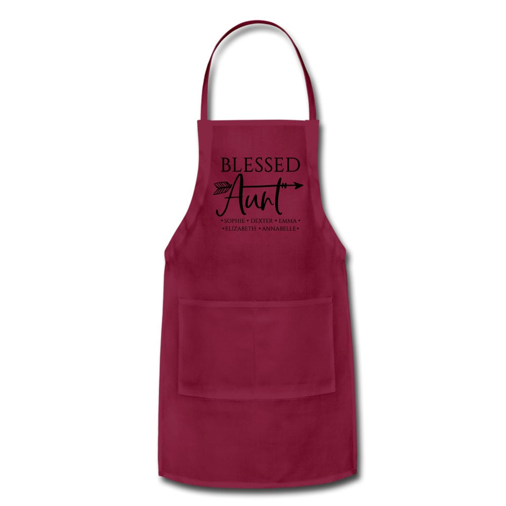 Personalized Aunt Apron - Blessed Aunt Apron With Niece and Nephew ...