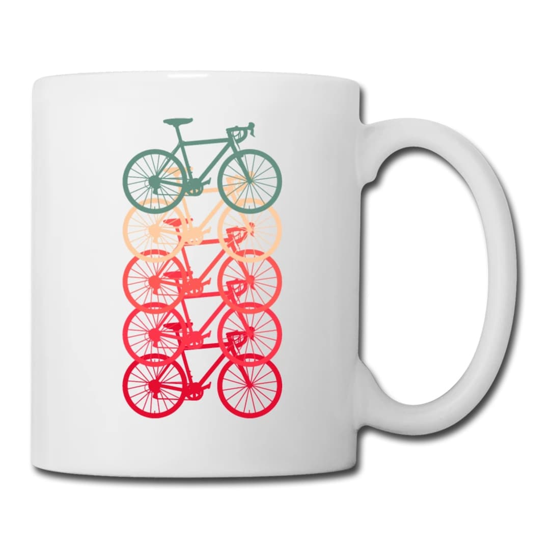 Retro Bike Mug - Bike Lover Coffee Mug - Bike Lover Gift - Bicycle Mug ...