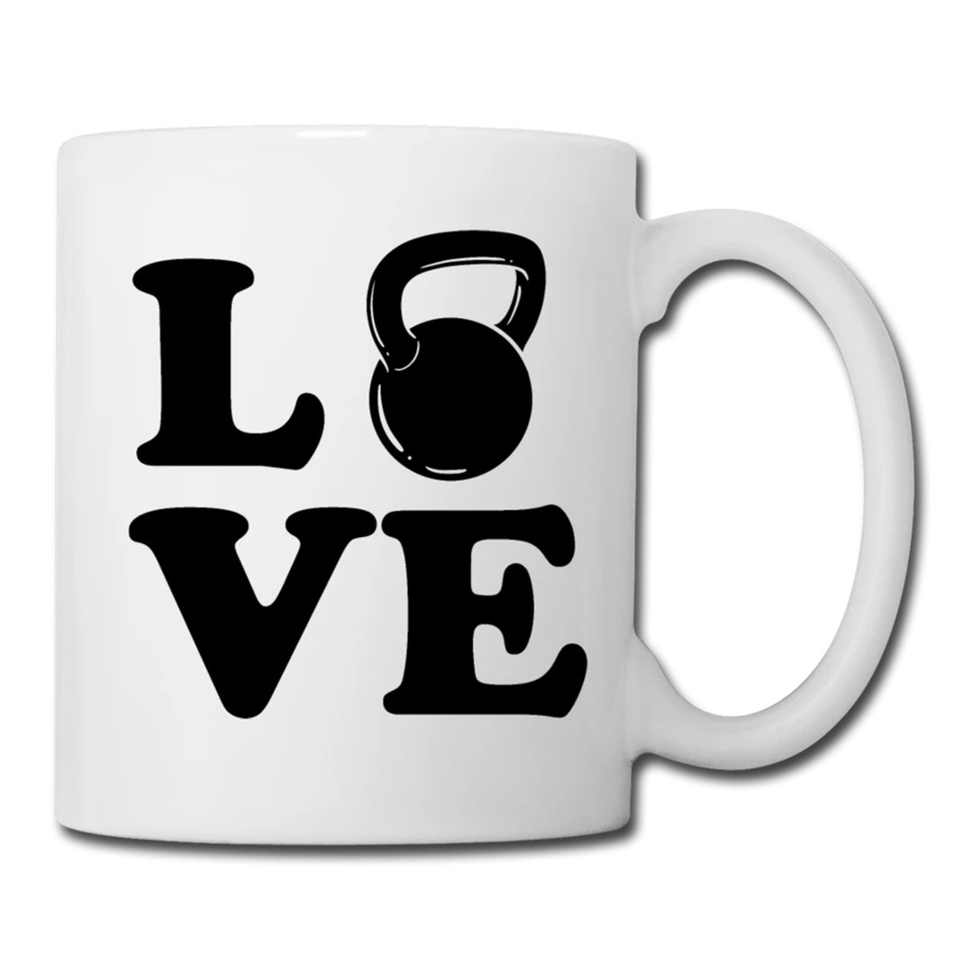 Love Kettlebell Coffee Mug - Kettlebell Mug - Kettlebell Gift - Etsy