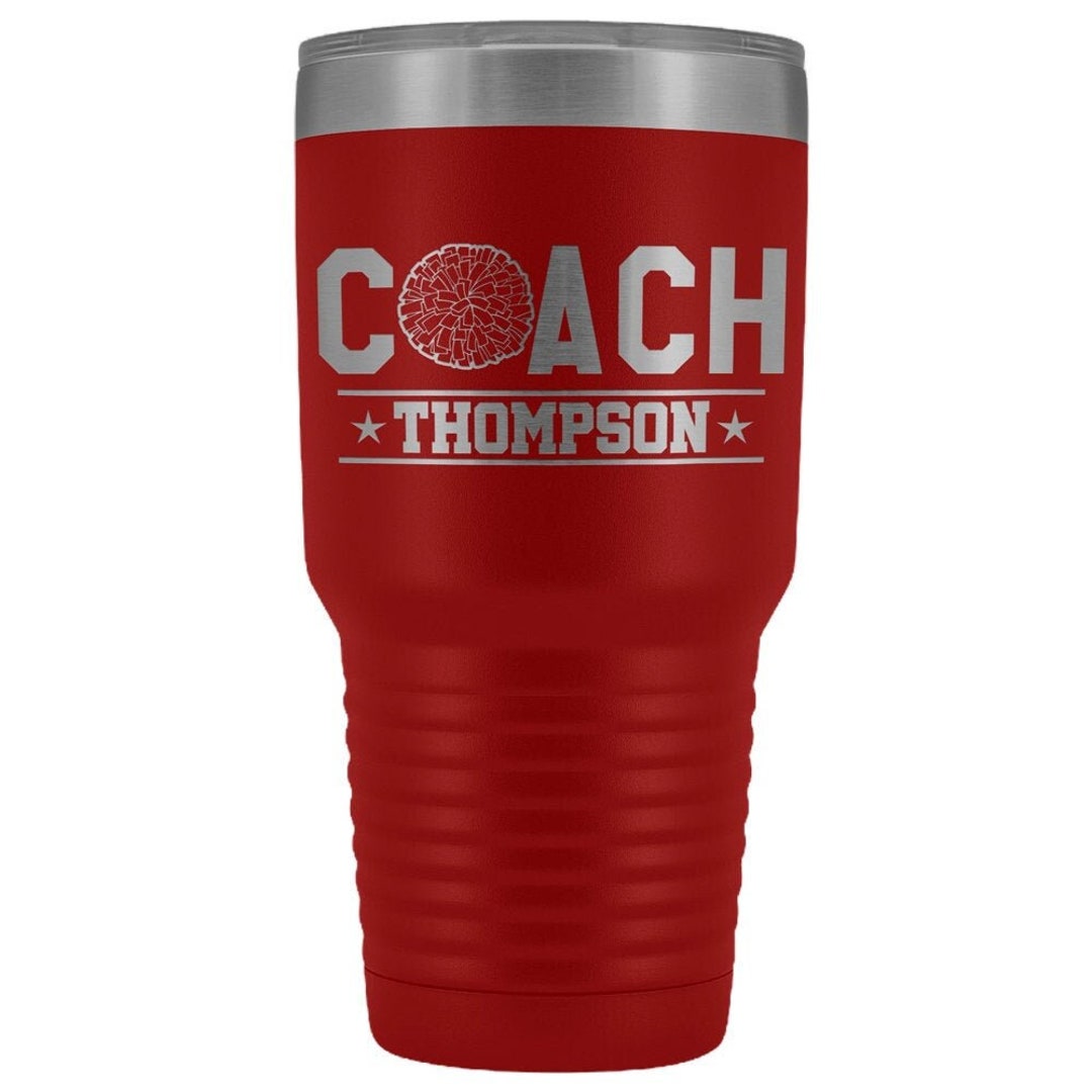 Personalized Cheer Coach Tumbler Cup Personalized Cheer Coach Gift ...