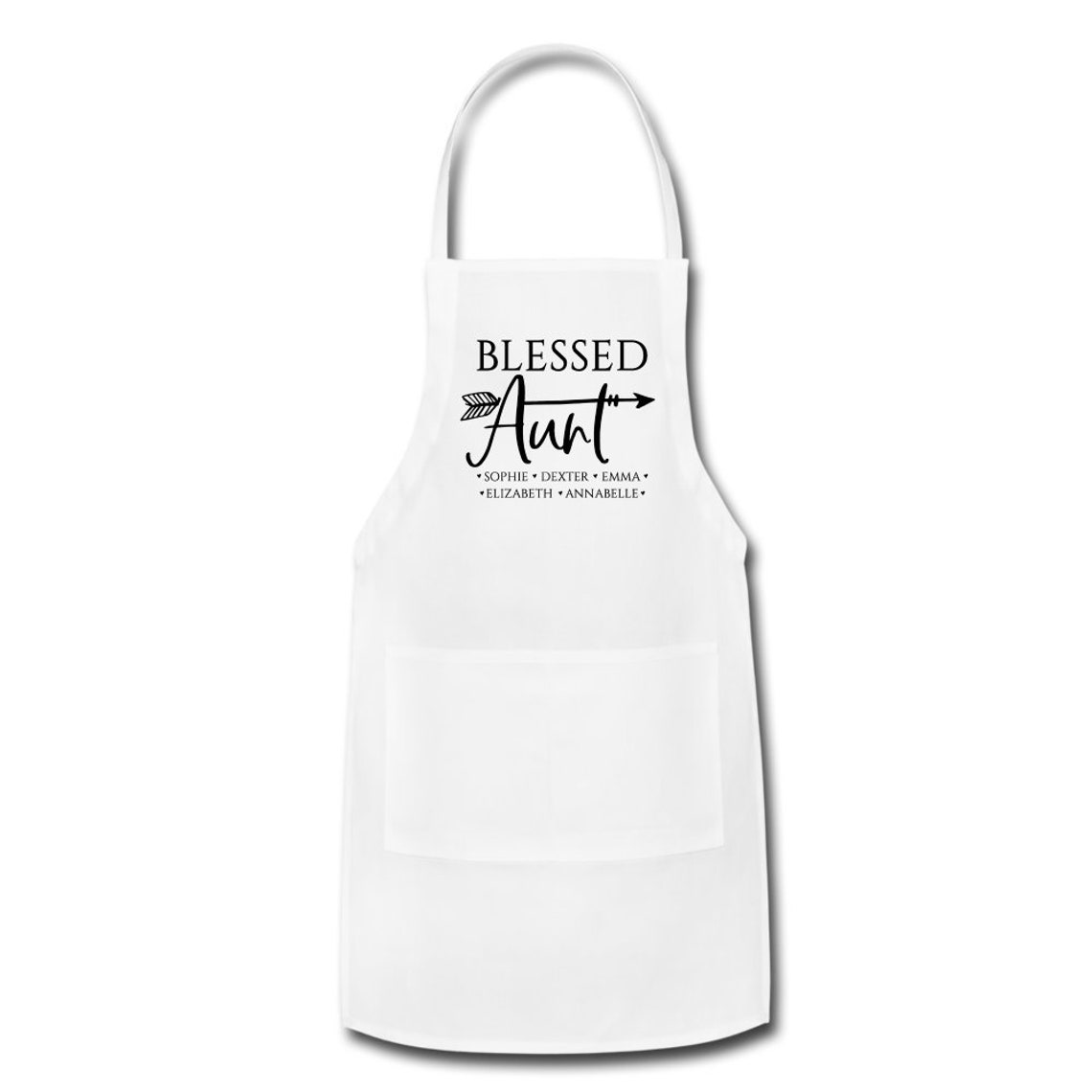 Personalized Aunt Apron - Blessed Aunt Apron With Niece and Nephew ...