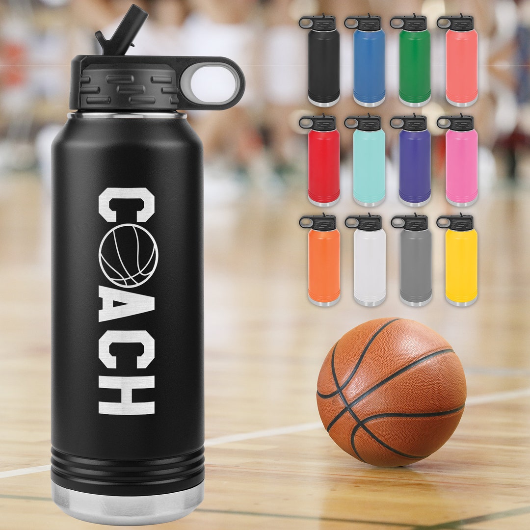 Basketball Coach Water Bottle - Basketball Coach Gift - Etsy