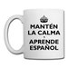 Spanish Teacher Mug - Spanish Teacher Gift - Keep Calm and Learn ...