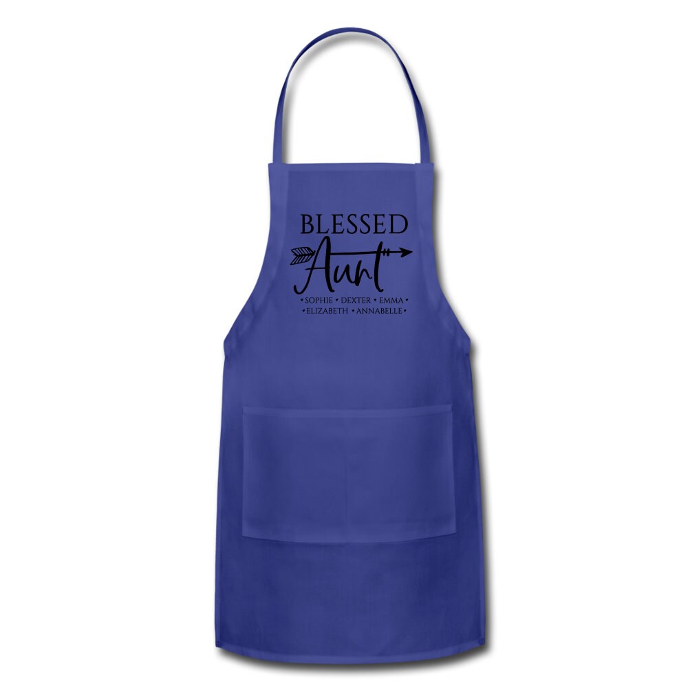 Personalized Aunt Apron - Blessed Aunt Apron With Niece and Nephew ...