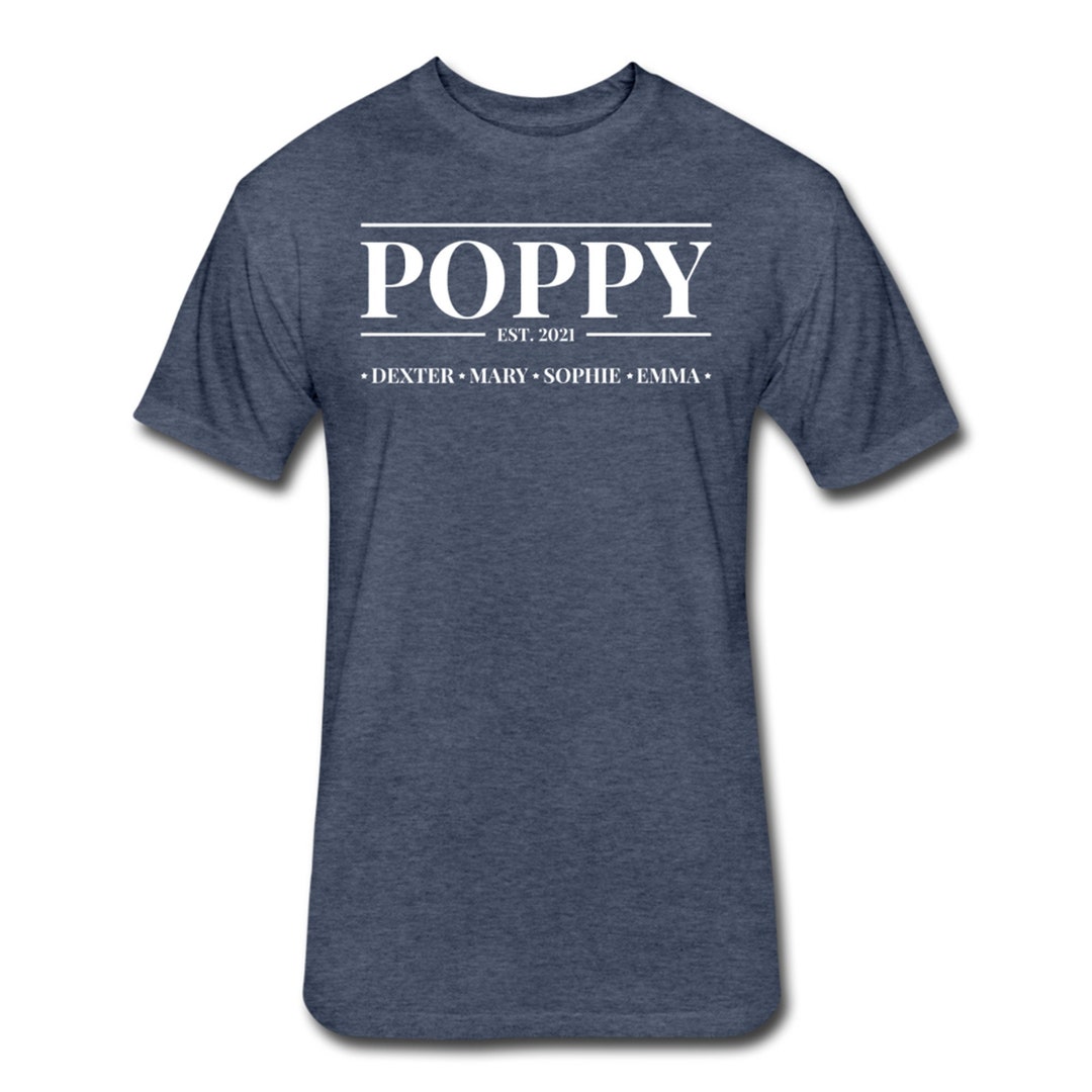 Personalized Poppy Shirt With Grandkids' Names - Personalized Poppy ...