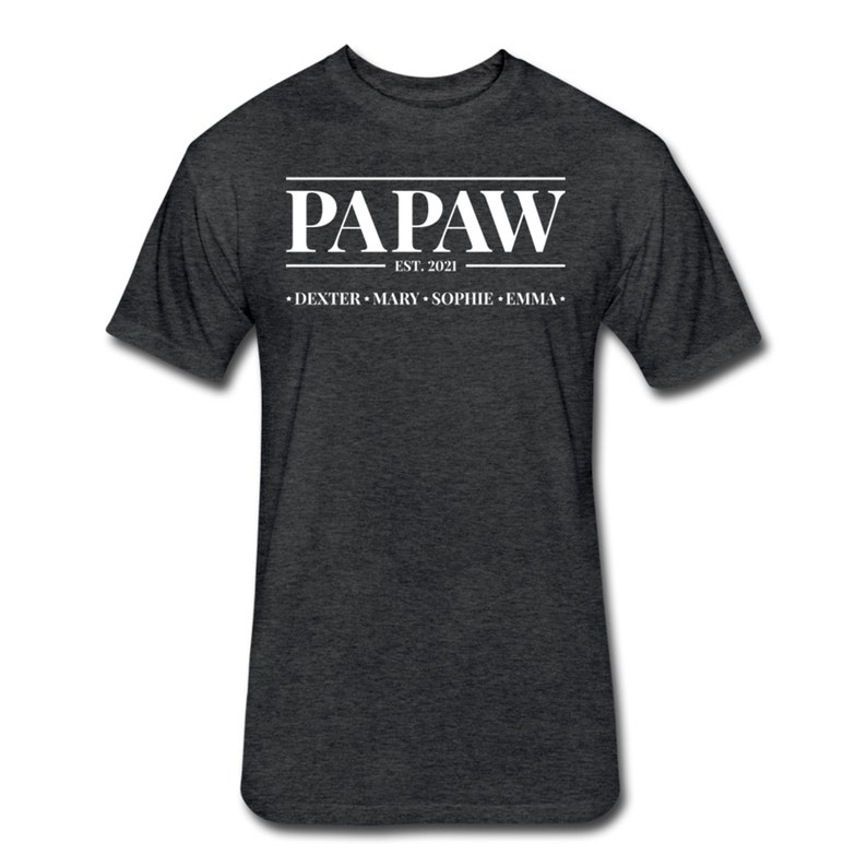 Personalized Papaw Shirt With Grandkids' Names - Personalized Papaw ...