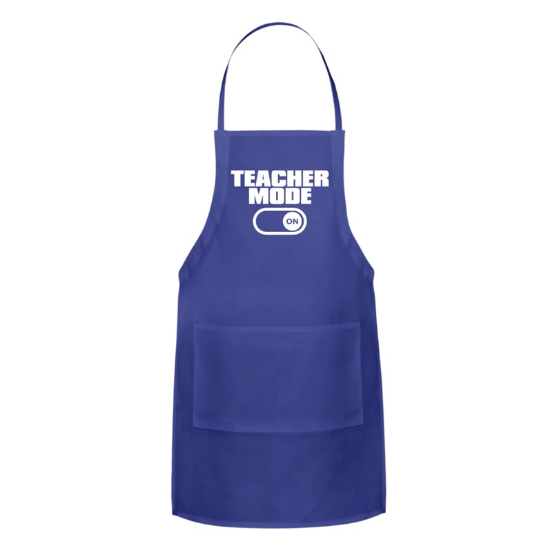Teacher Mode On Apron Teacher Mode Apron Teacher Apron | Etsy
