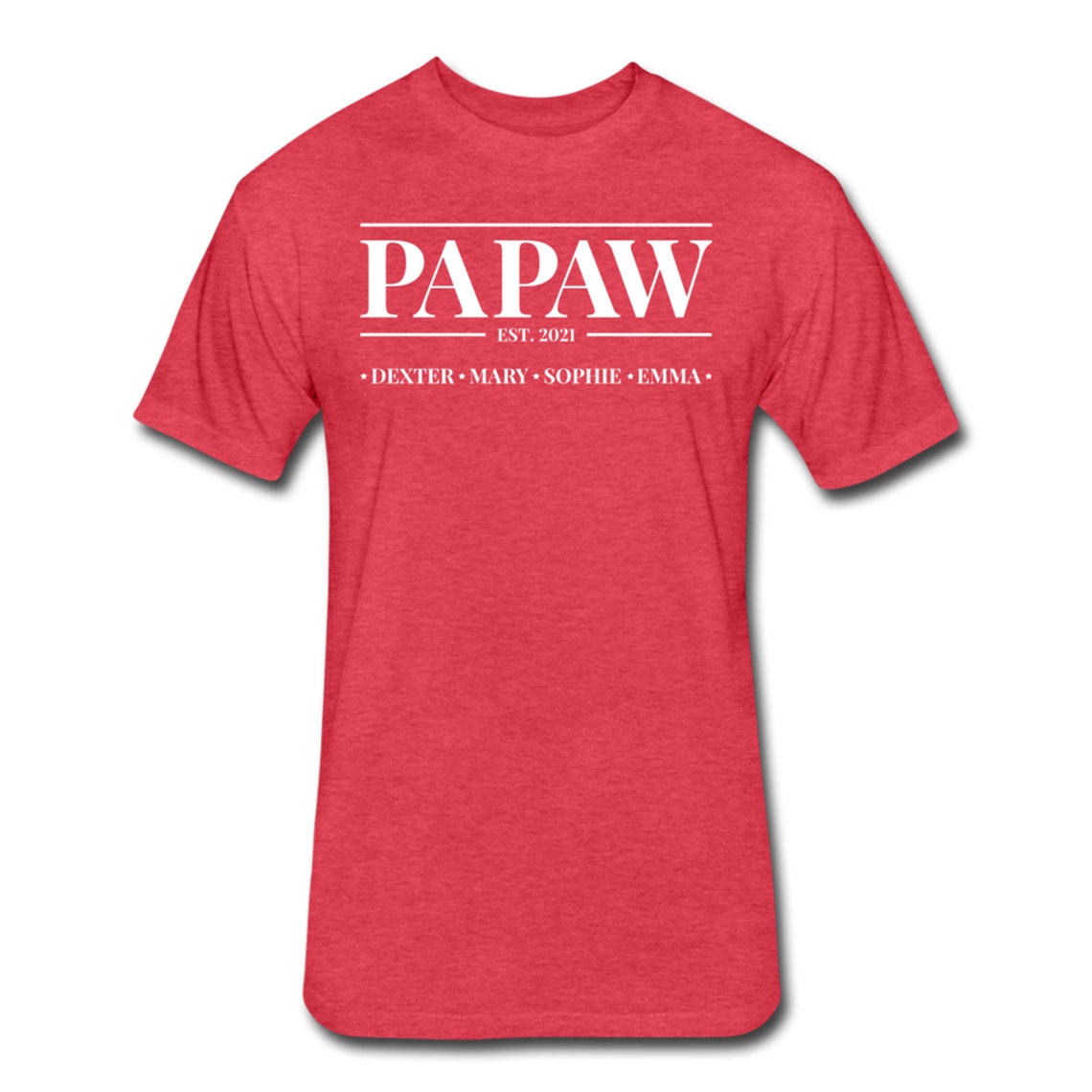 Personalized Papaw Shirt With Grandkids' Names - Personalized Papaw ...