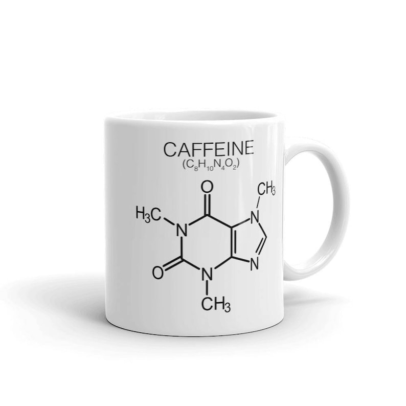 Caffeine Molecule Mug Caffeine Mug Caffeine Gift Science | Etsy