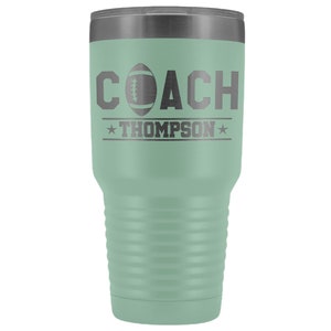 Personalized Football Coach Tumbler Cup - Personalized Football Coach ...