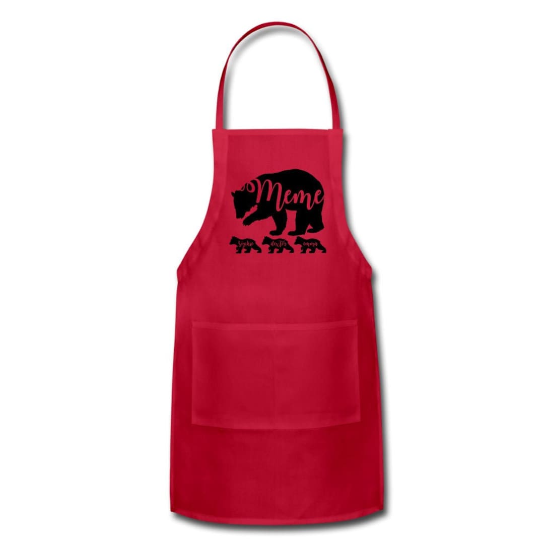 Personalized Meme Bear Apron With Grandkids's Names - Personalized Meme ...